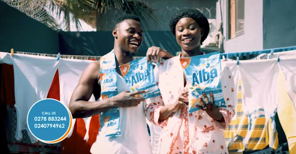 Publicité TV au Ghana sur notre lessive ALBA Net - Capex